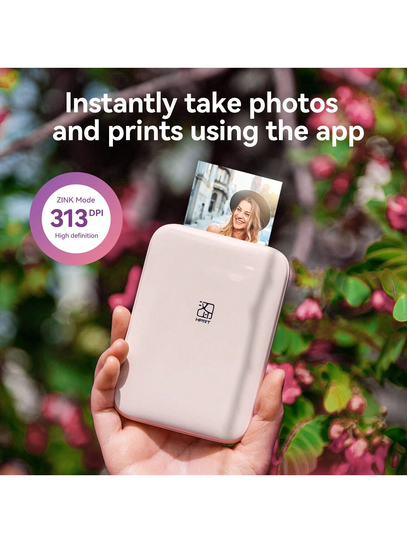 Portable HD Pocket Printer: Capture & Print Vivid Memories Instantly w ...